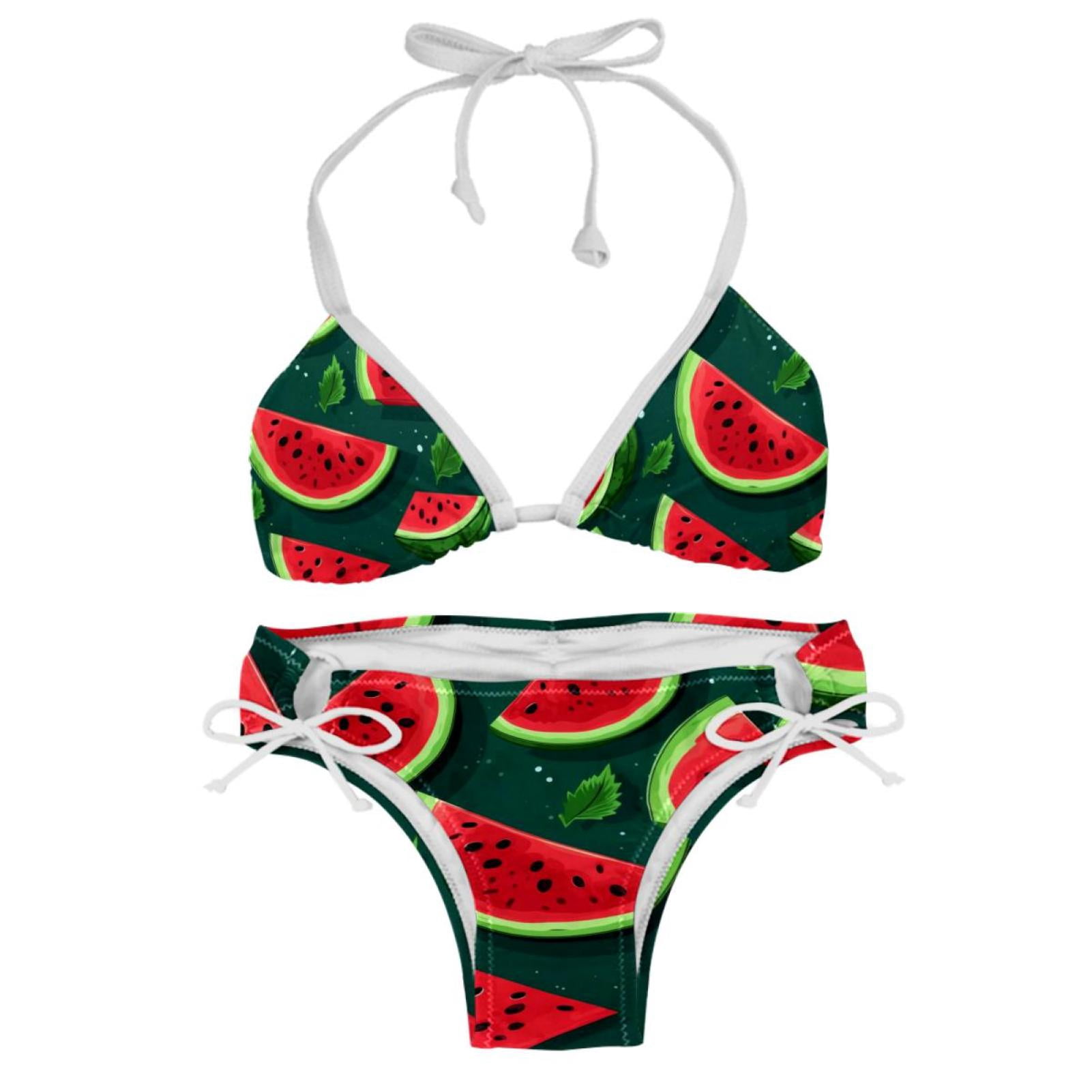 Watermelon Swimming Suit Bikini Set Bikinis, Detachable Sponge ...