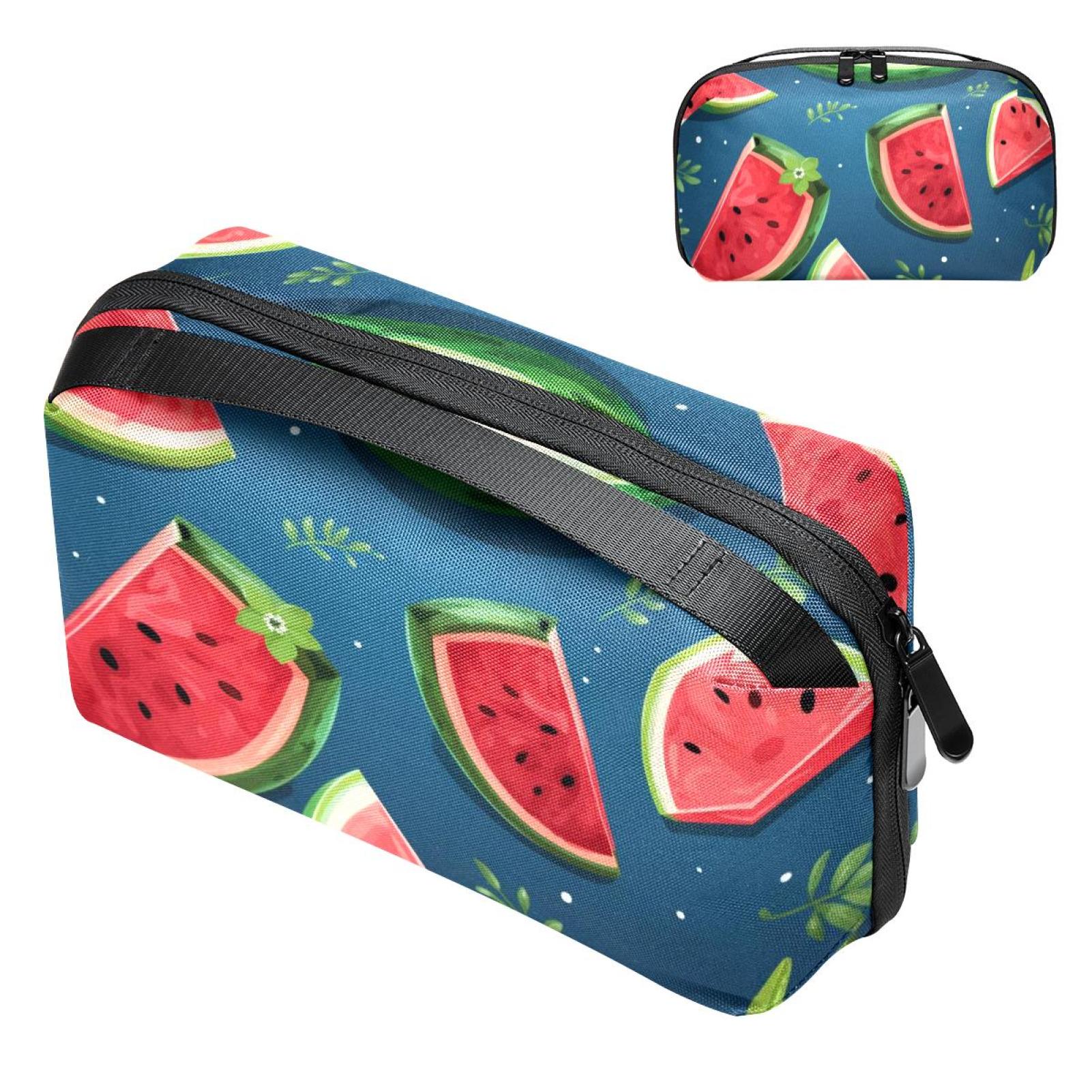 Watermelon USB Case Digital Bag Cord Organizer Box Charger Case Oxford ...