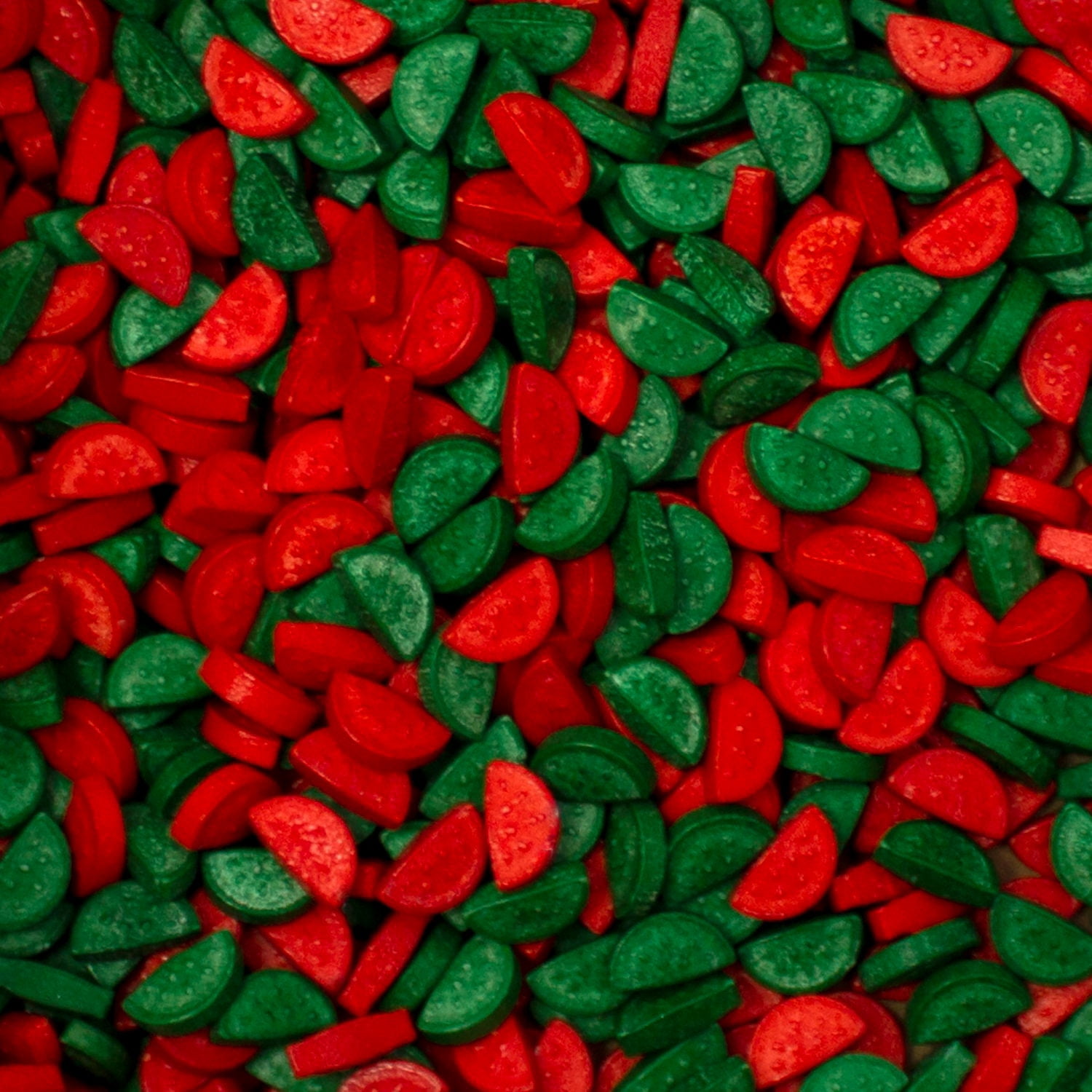 Watermelon Wedges Shaped Sprinkles (1/2 Cup, 1x Jar) Candy Decor for ...