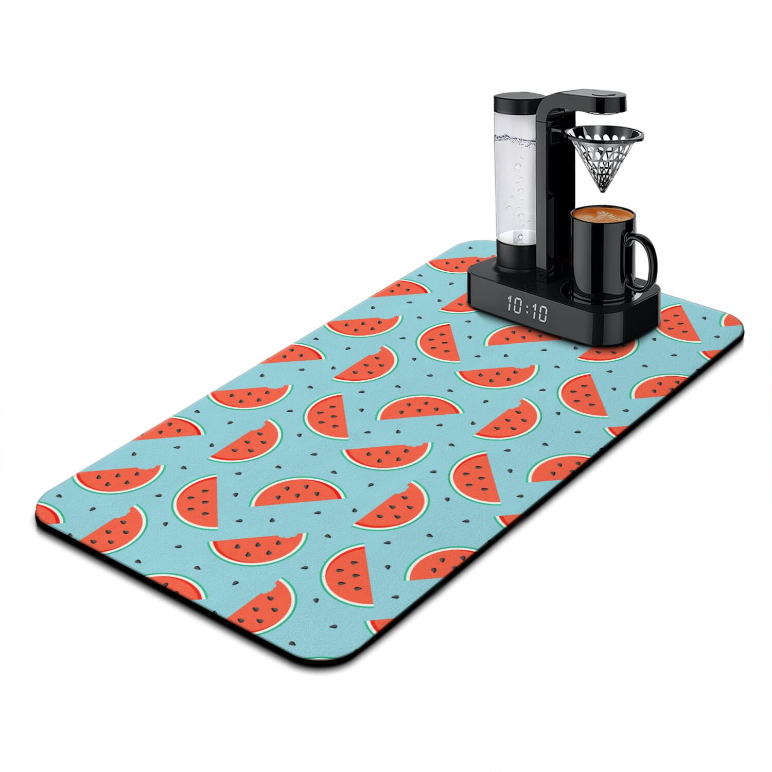Watermelon and Sunshine Dish Drying Mat, Tropical Fruit Print Summer ...
