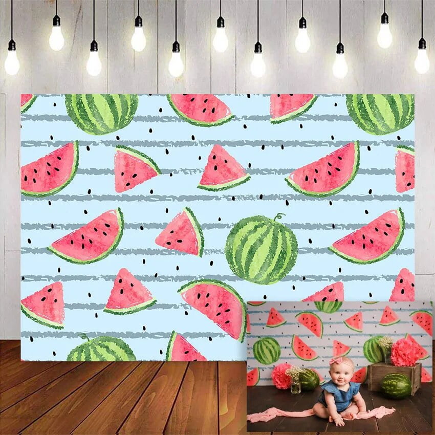 Watermelon theme birthday background for photography newborn 1st ...