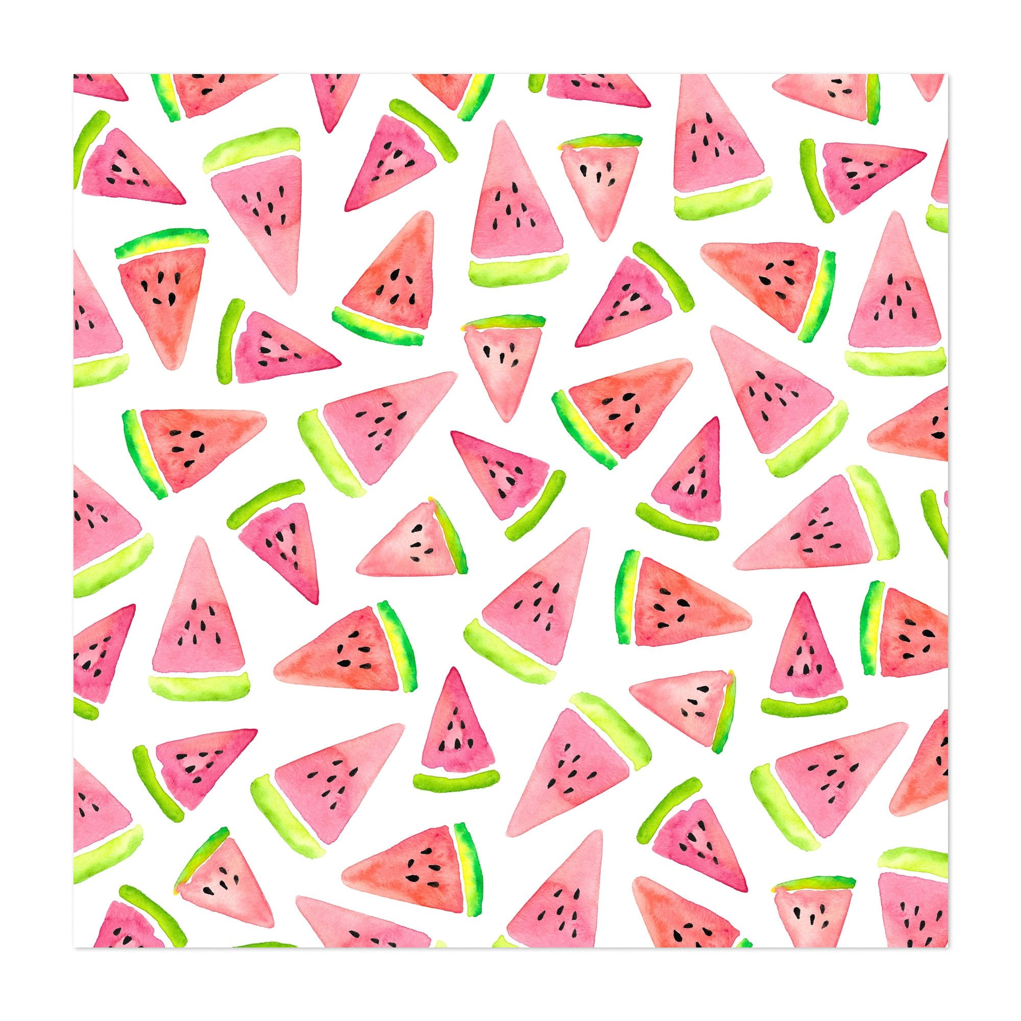 Watermelons - Painting Fruit Pattern Summer Kitchen Decor Whimsical Pop ...