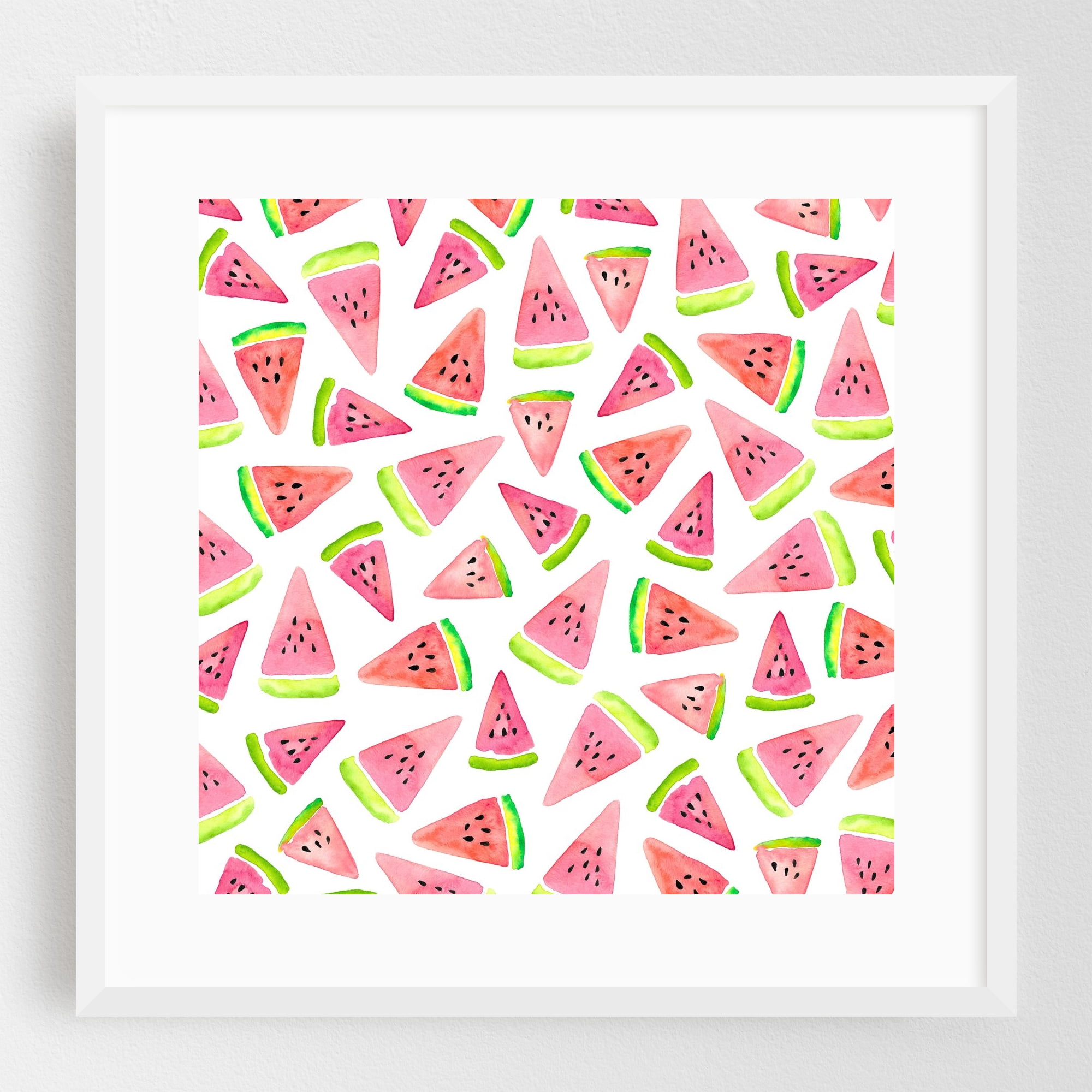 Watermelons - Painting Fruit Pattern Summer Kitchen Decor Whimsical Pop ...