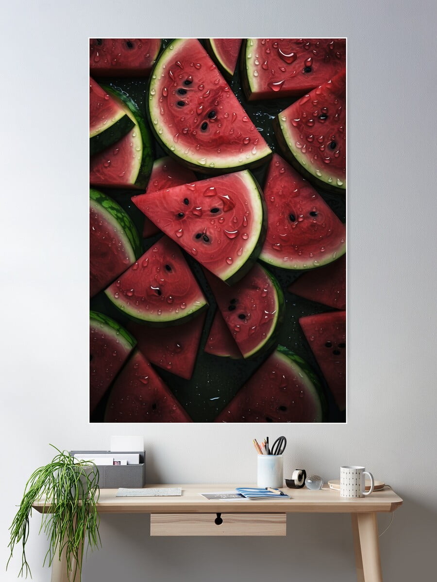 Watermelons Poster Wall Art, Modern Wall Decor For Living Room Bedroom ...