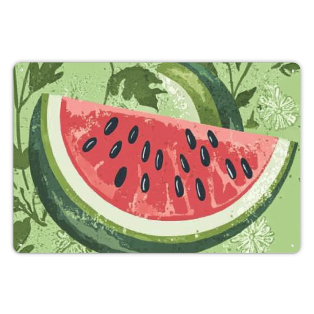 Watermelons Sign Vintage Metal Tin Sign Garden Farm Wall Decor Idea ...