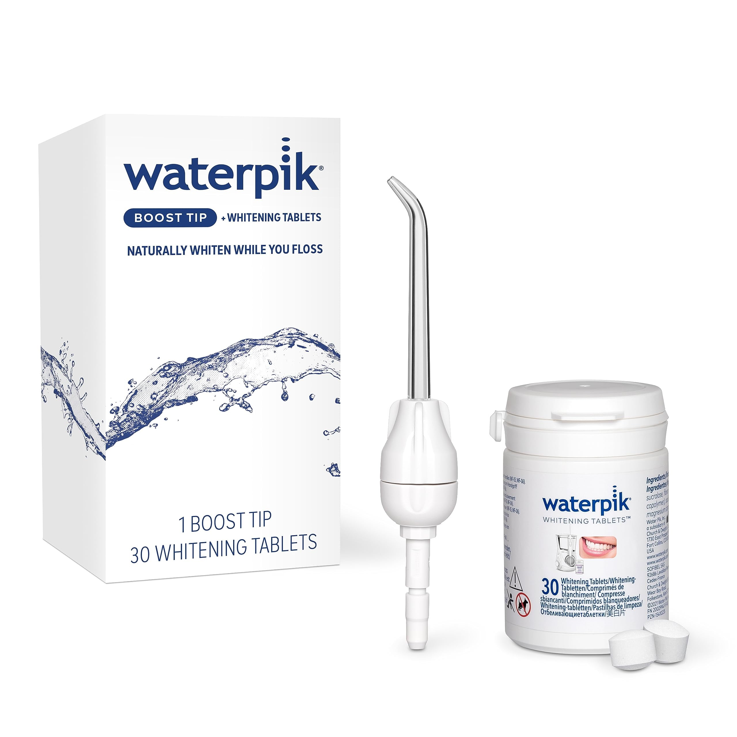 Waterpik Boost Water Flosser STF9 Tip with 30 Fresh Mint Whitening ...