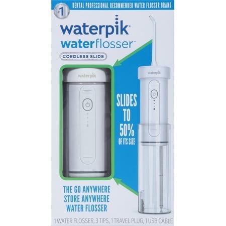 Waterpik Cordless Slide Water Flosser, Modern White - Walmart.com