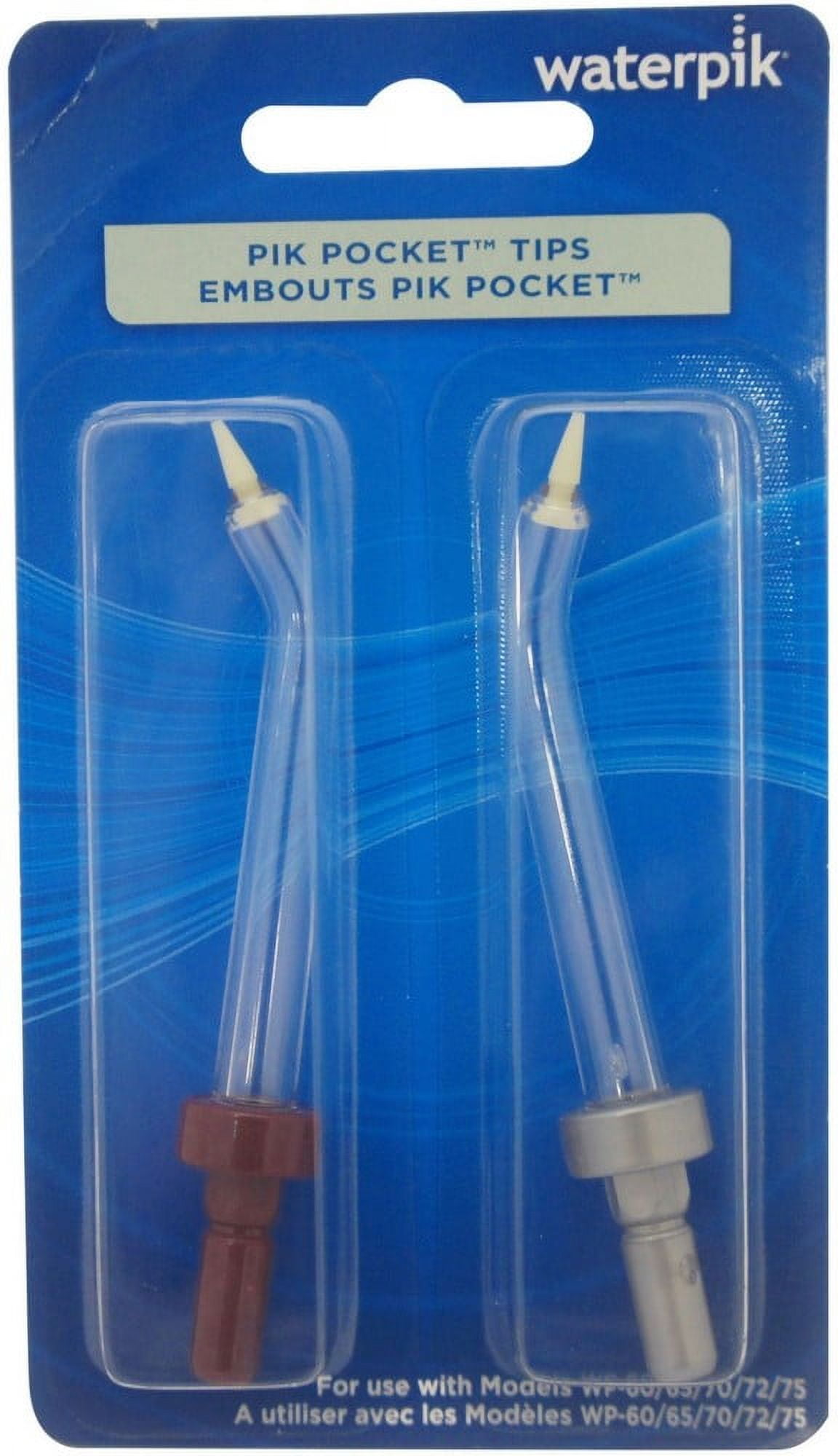Waterpik Pik Pocket Tips For Models WP-60/65/70/72/75, Color May Vary ...