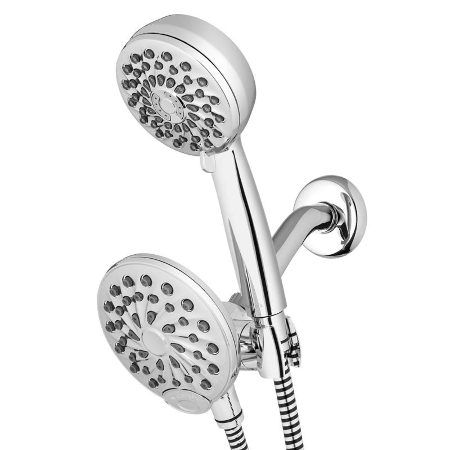 Waterpik PowerPulse Chrome 8 settings Showerhead Combo 1.8 gpm ...