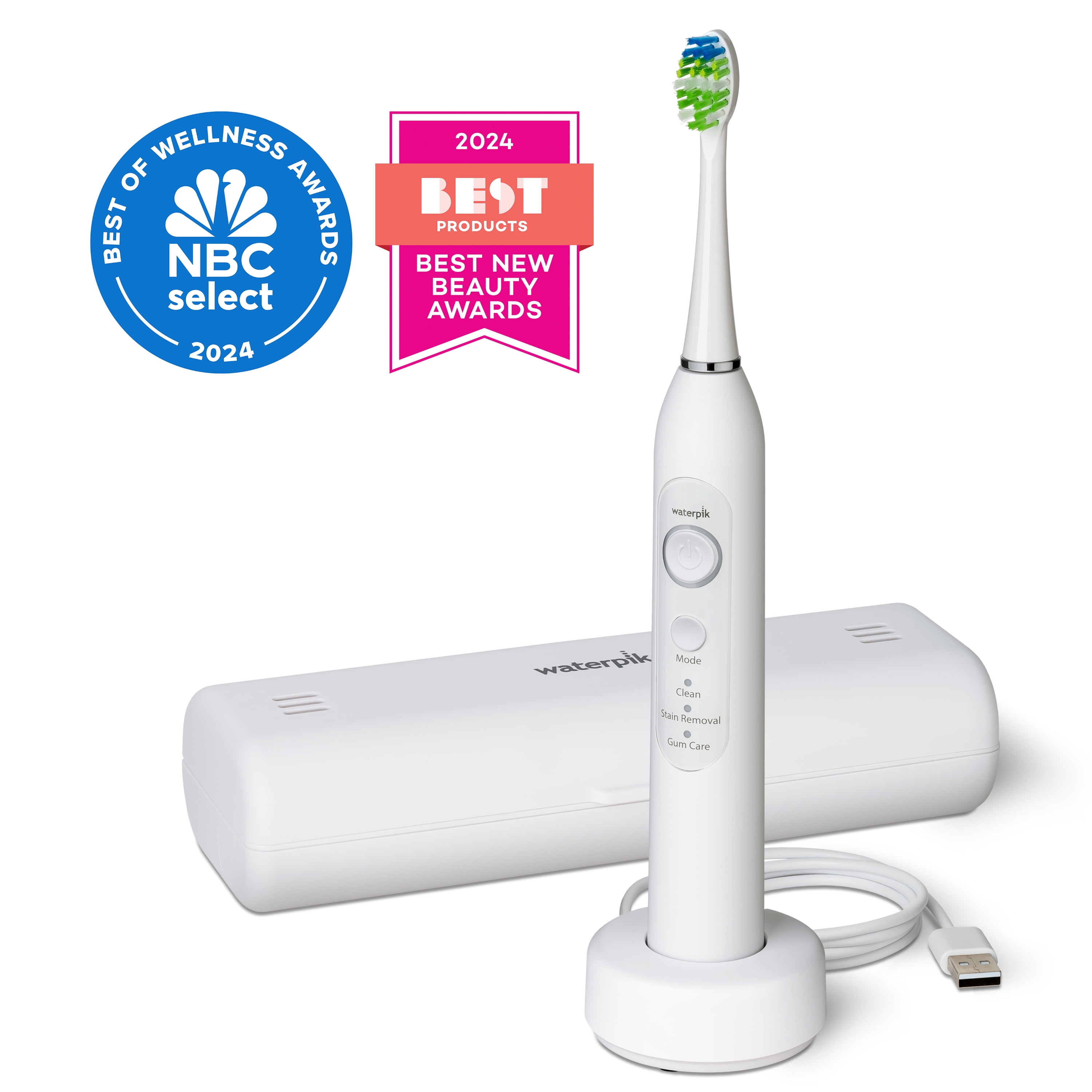 Waterpik Sensonic Sonic Electric Toothbrush with Advanced Head Brush ...