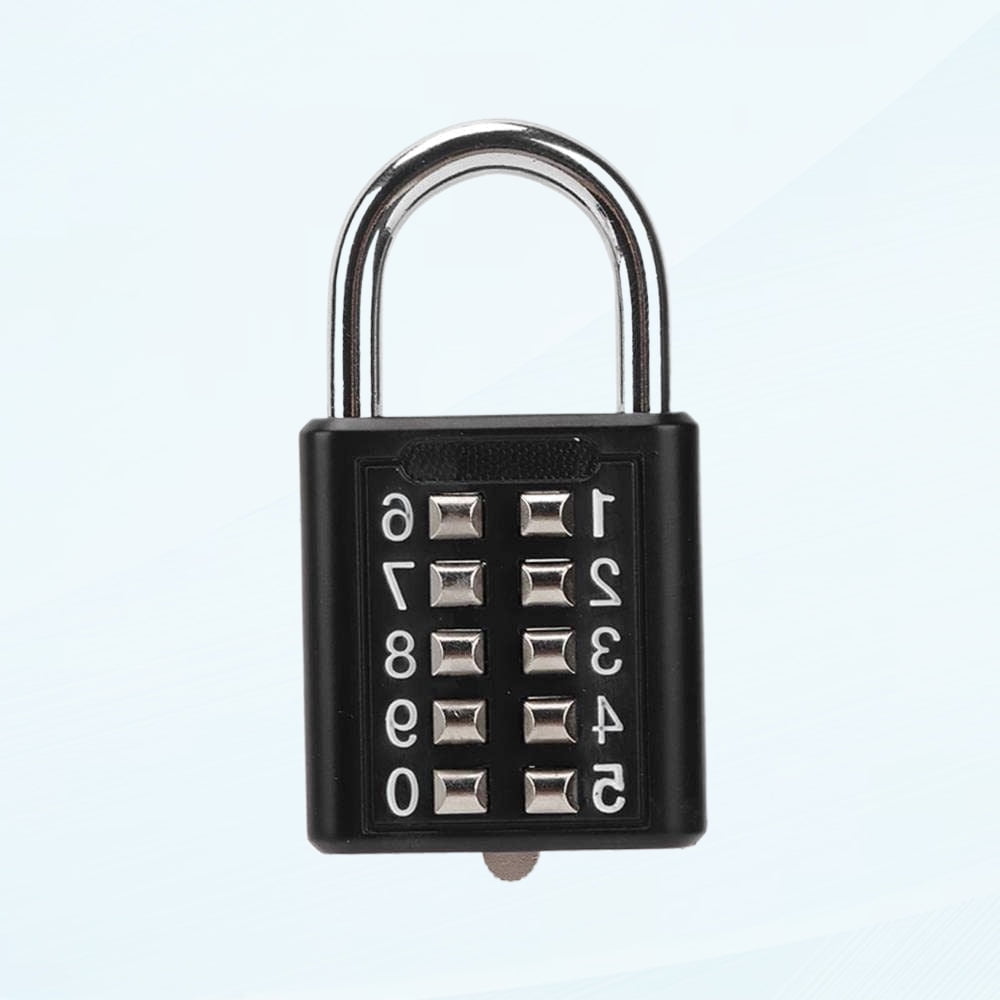 Waterproof 10 Digit Push Button Combination Padlock - Heavy Duty ...