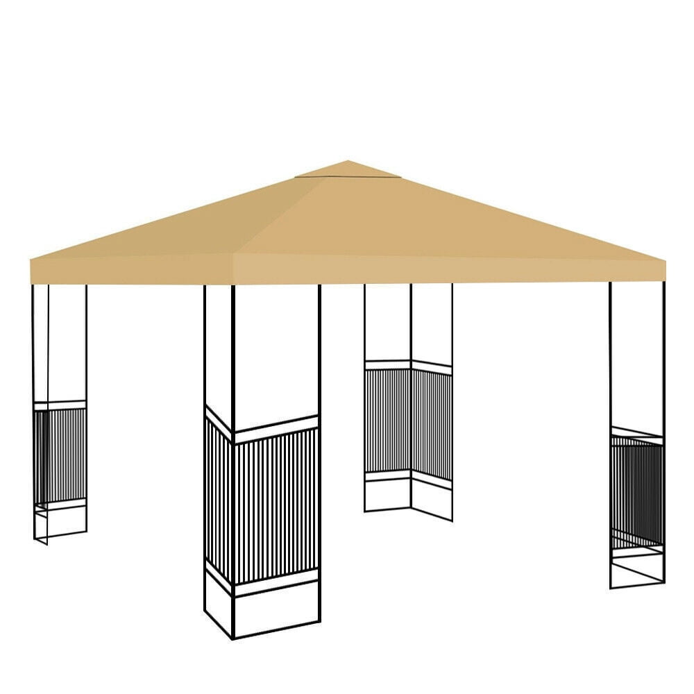 Waterproof 10'X10' Replacement Gazebo Canopy top Patio Pavilion Cover ...