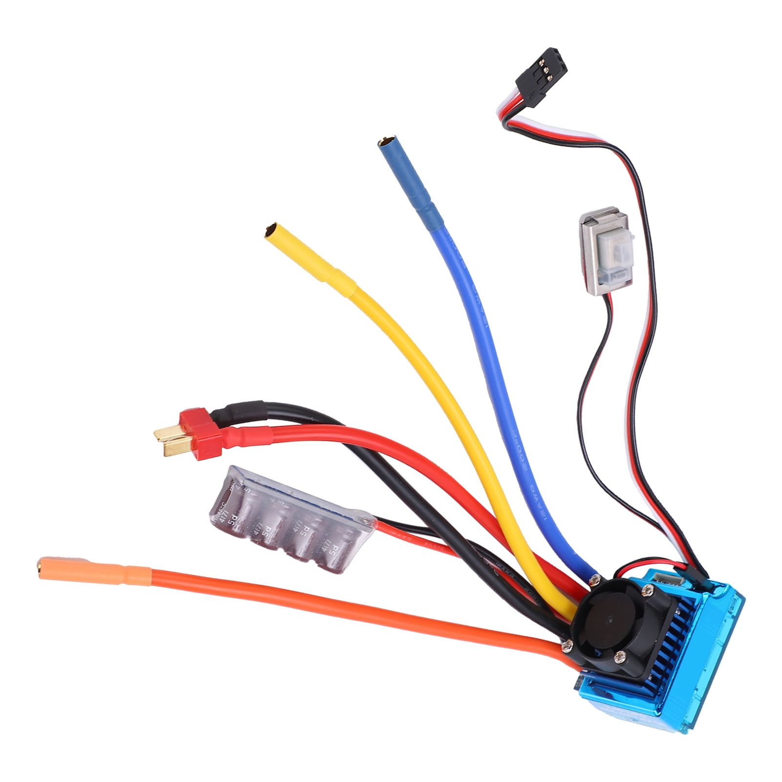 Waterproof 120A Two-Way Brushless ESC Speed Controller for 1/8 & 1/10 ...