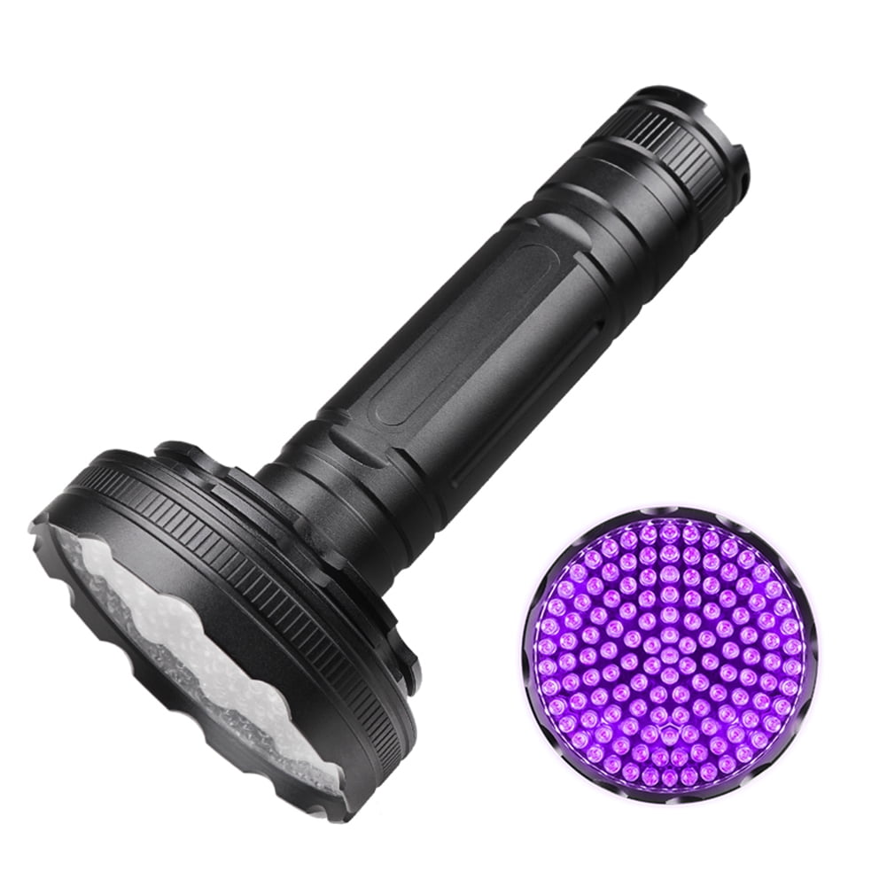 Waterproof 128 LED UV Ultraviolet Inspection Torch Lamp 395nm ...