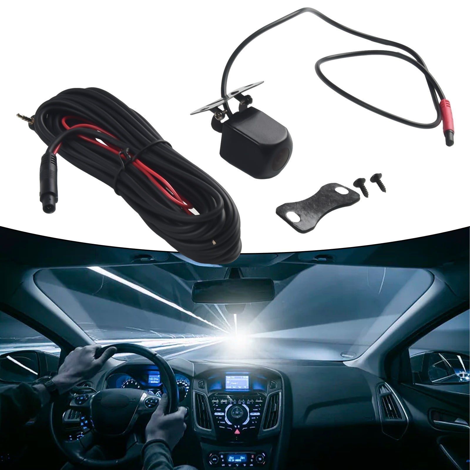 Waterproof 12V 170°Car Rear View Camera W/4Pin for Car Suv Mirror Dash ...