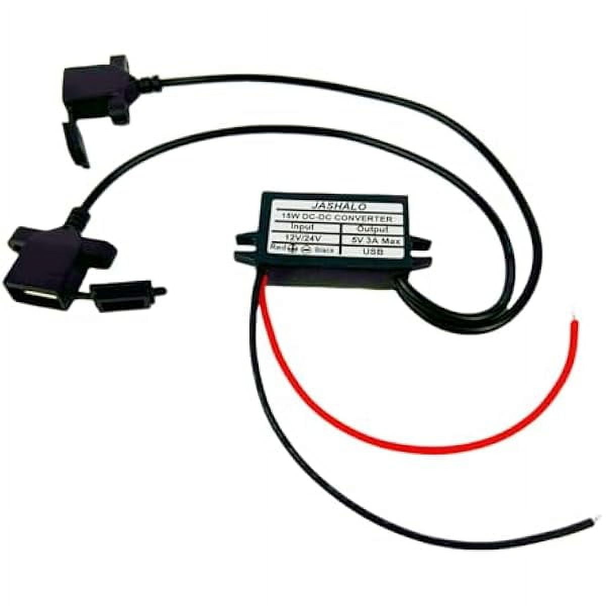 Waterproof 12V~24V to 5V USB A Converter, 2 Port Female USB-A with ...