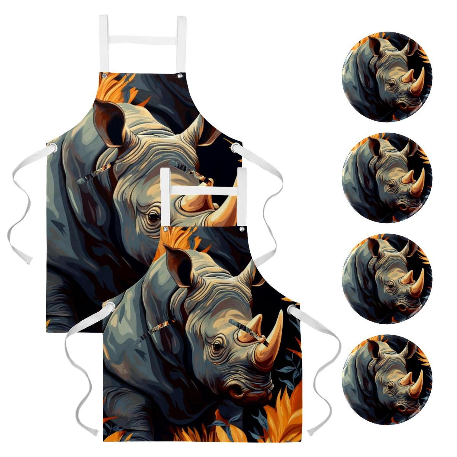 Waterproof 2 Pack Circle Pins Buttons Waitress Apron with Pockets and ...