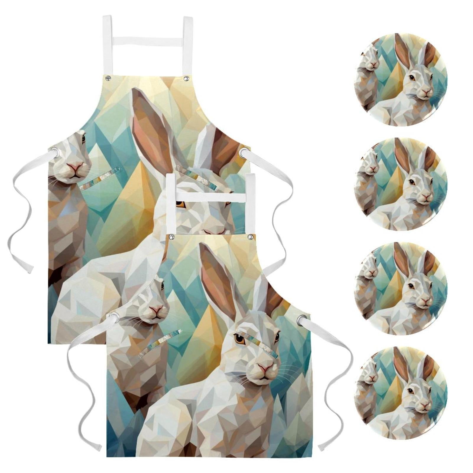 Waterproof 2 Pack Circle Pins Buttons Waitress Apron with Pockets and ...