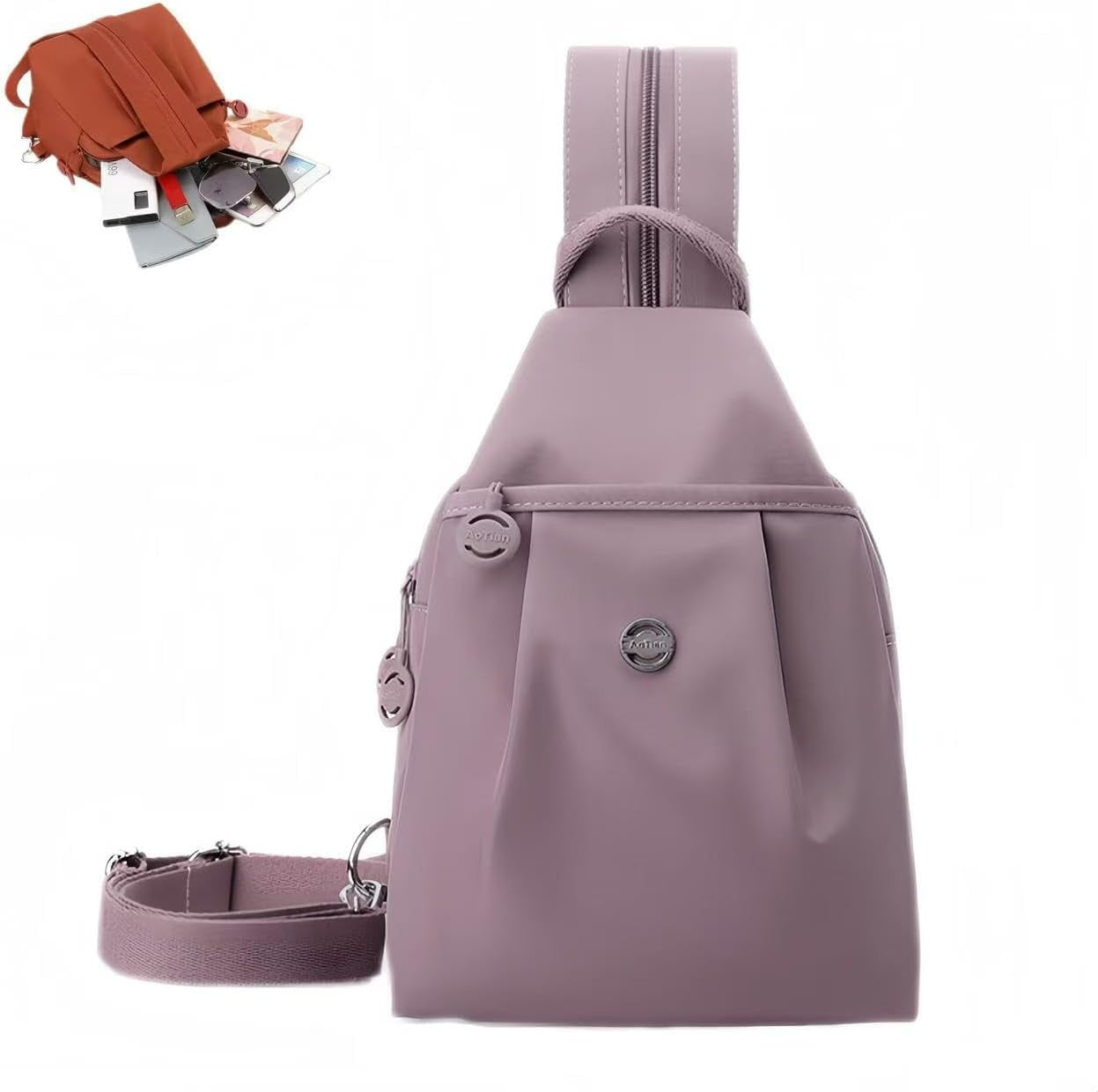 Waterproof 2-Way Commuter Bag for Women, Convertible Tote Backpack with ...