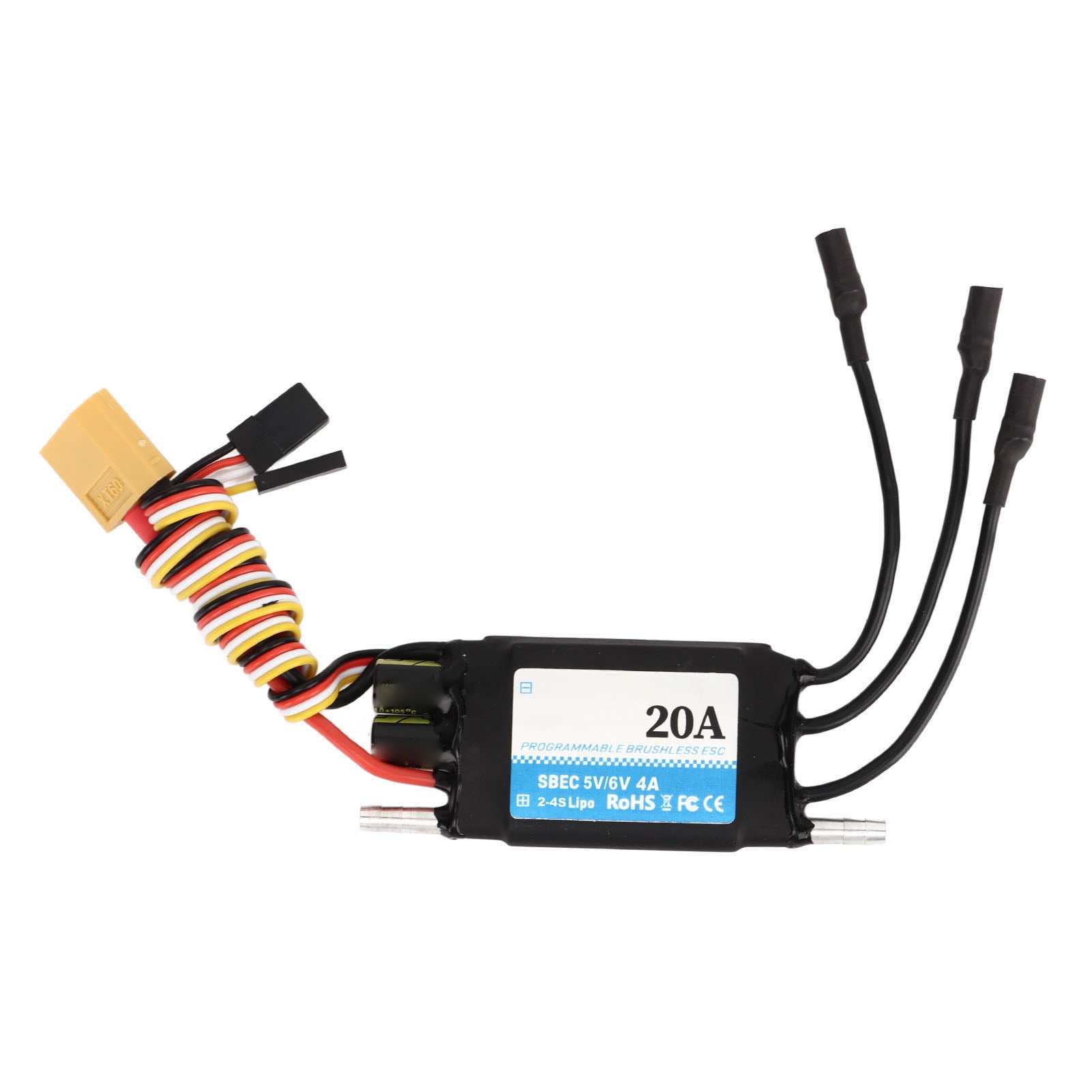 Waterproof 20A ESC Dual Way Bidirectional 2?4S Lipo ESC Speed ...