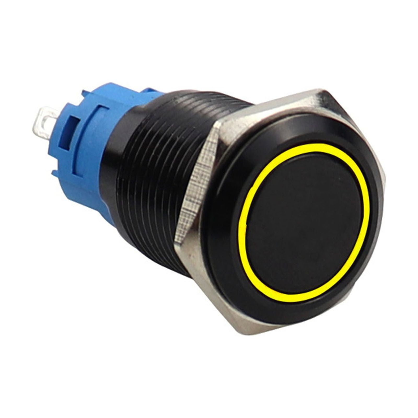 Waterproof 22Mm Metal Push Button Switch Momentary Type With Ring Led ...