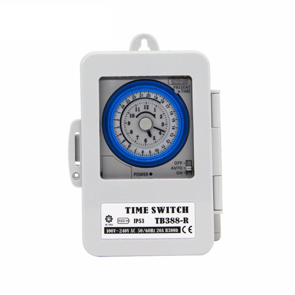 Waterproof 24 Hour Daily Programmable AC100~250V 20A Mechanical Timer ...