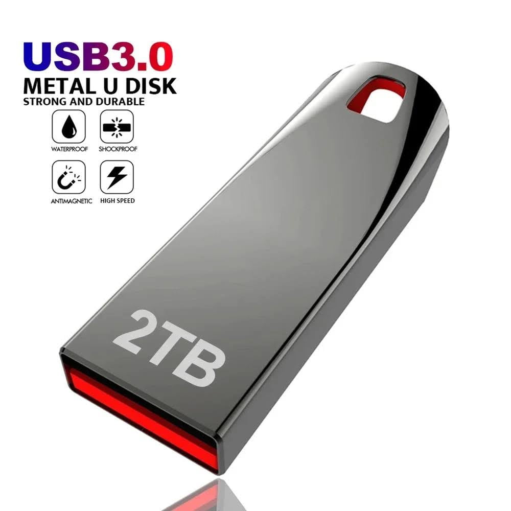 2TB USB 3.0 Flash Drive - High Speed, Waterproof for Windows 10+/Mac ...
