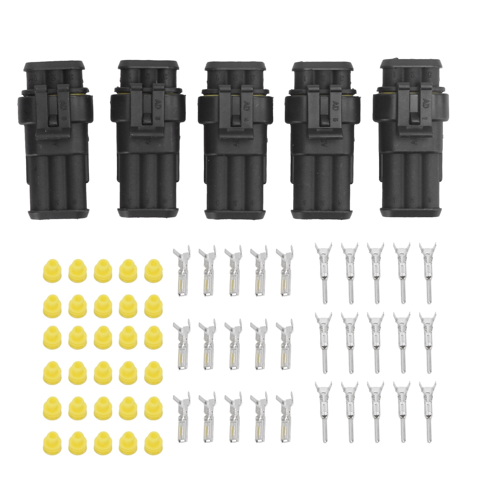 Sarapandan Waterproof 3-Pin Electrical Wire Connectors, Super Seal for ...