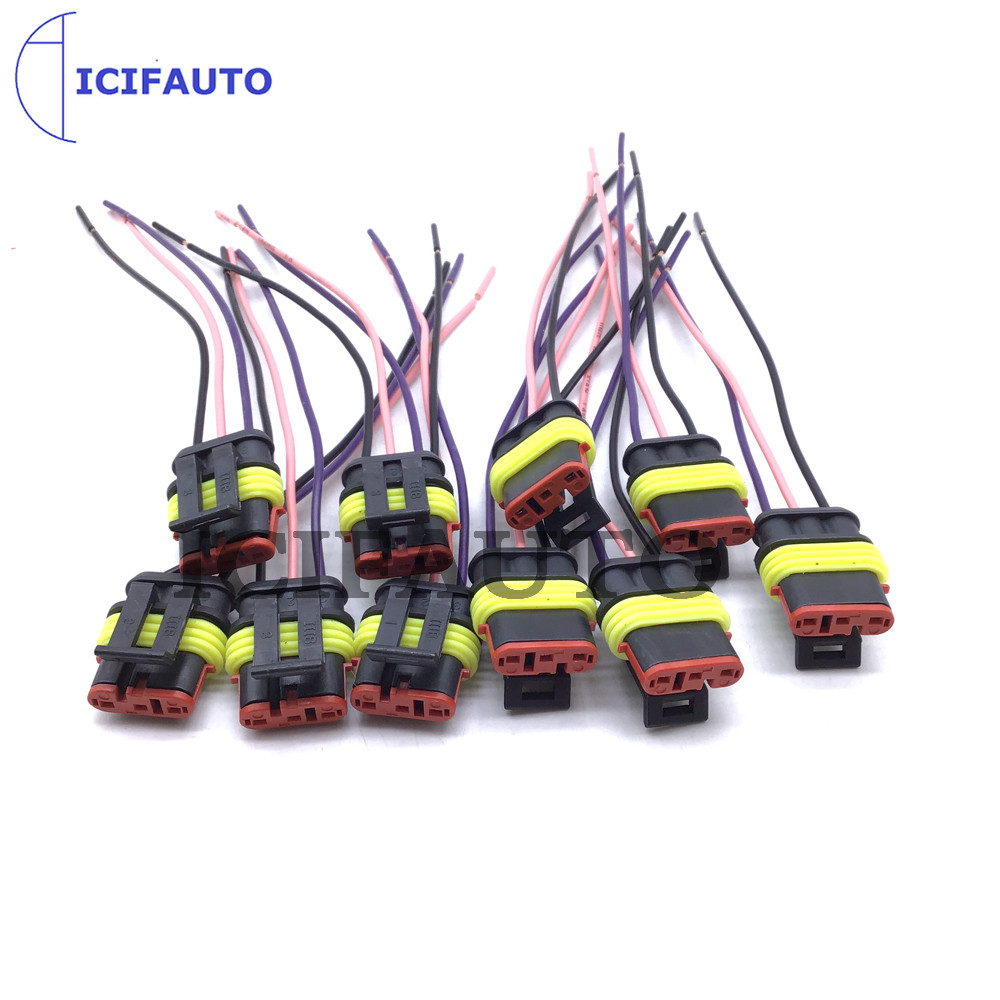 Waterproof 3 Pin Way Seal Quad Bike 10A IP68 Electrical Automotive Wire ...