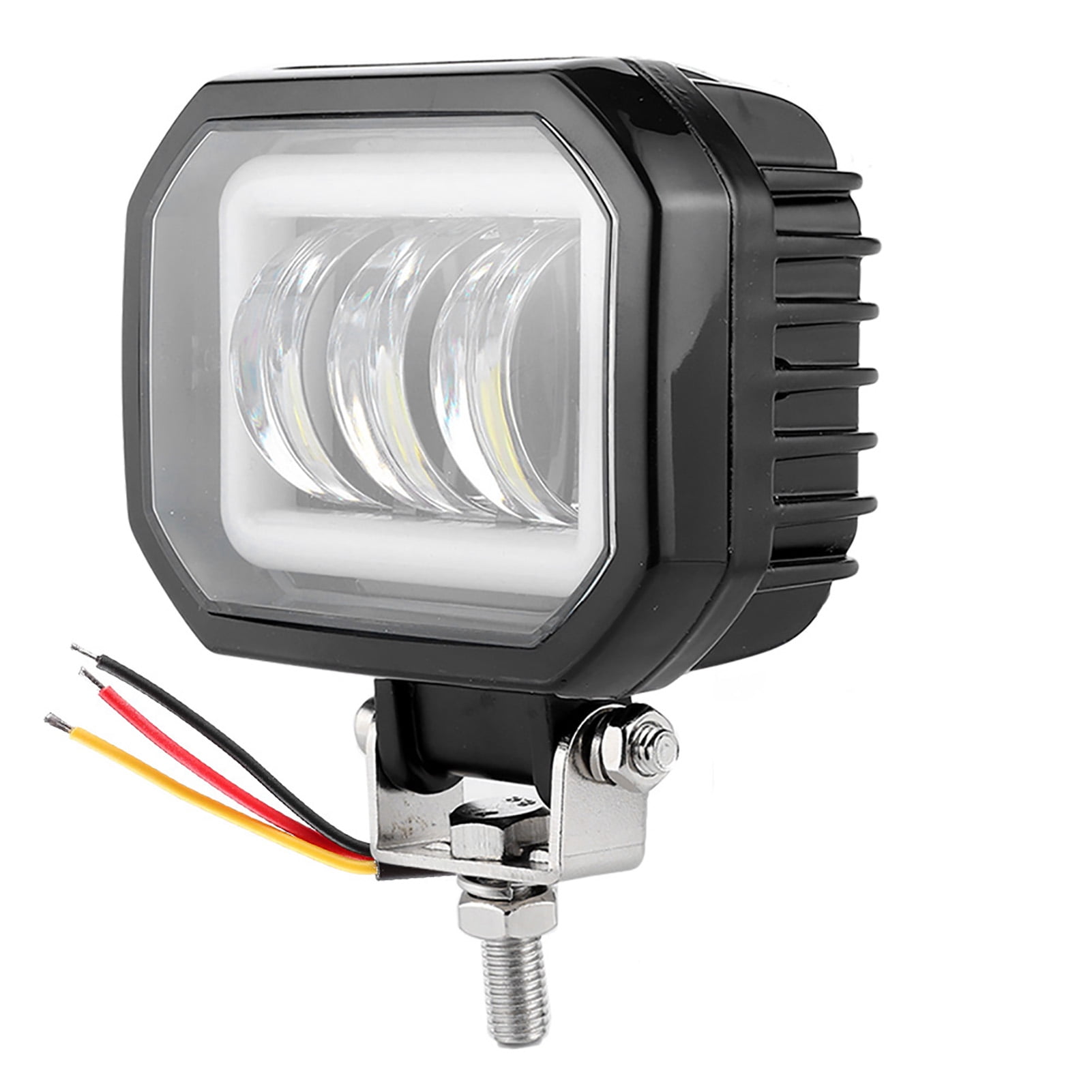 Waterproof 30W 6000K LED Work Light with Square Angel Eyes for Car ATV ...