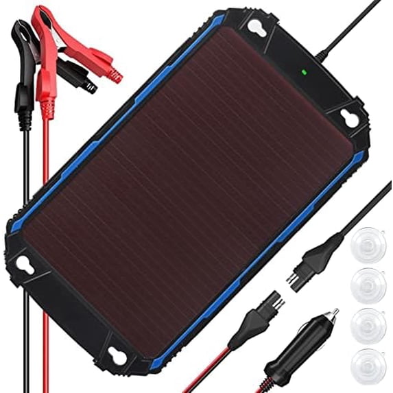 Waterproof 5W 12V Solar Battery Charger & Maintainer Pro, Built-in ...