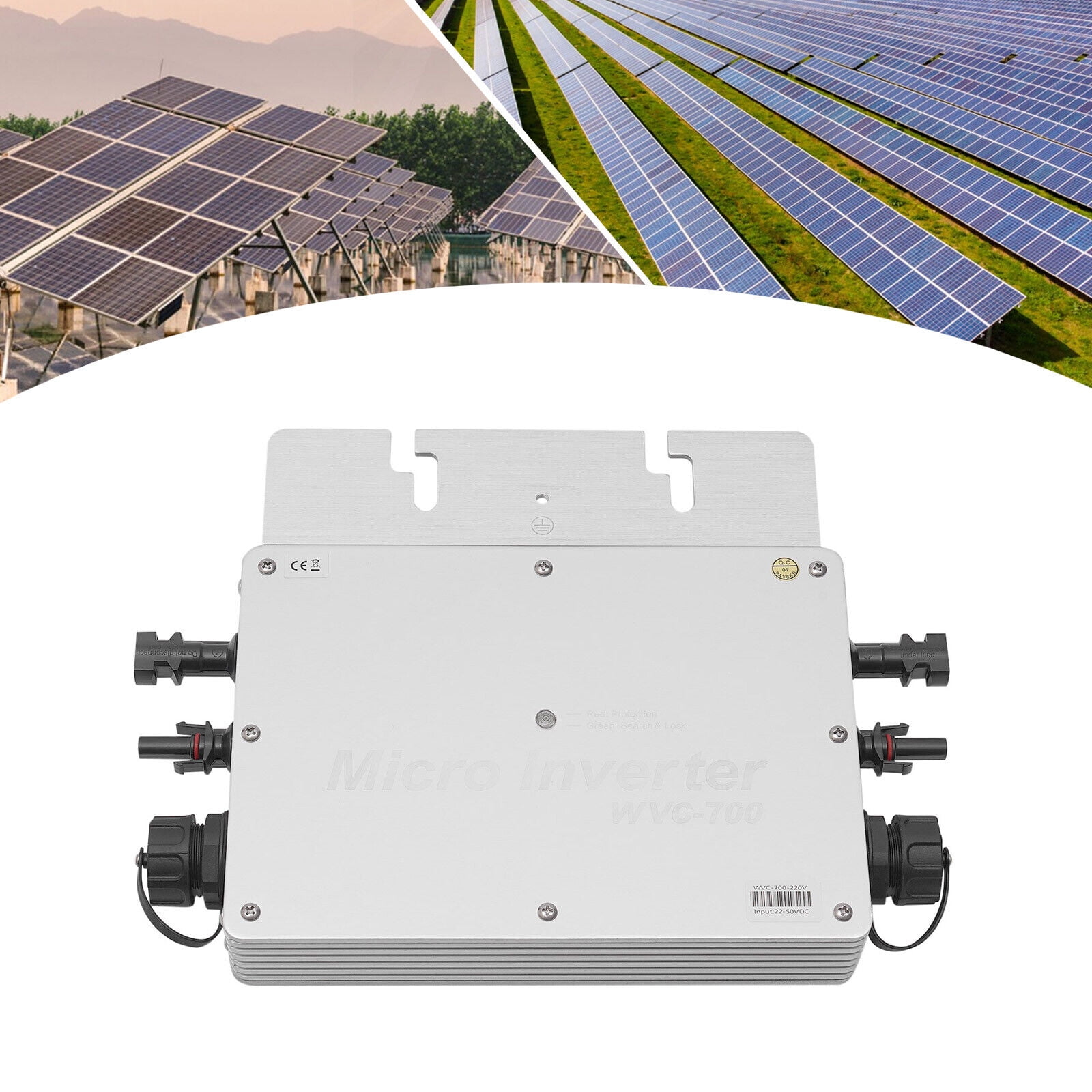 Waterproof 700W MPPT Micro Solar Converter Grid Tie Inverter Digital ...