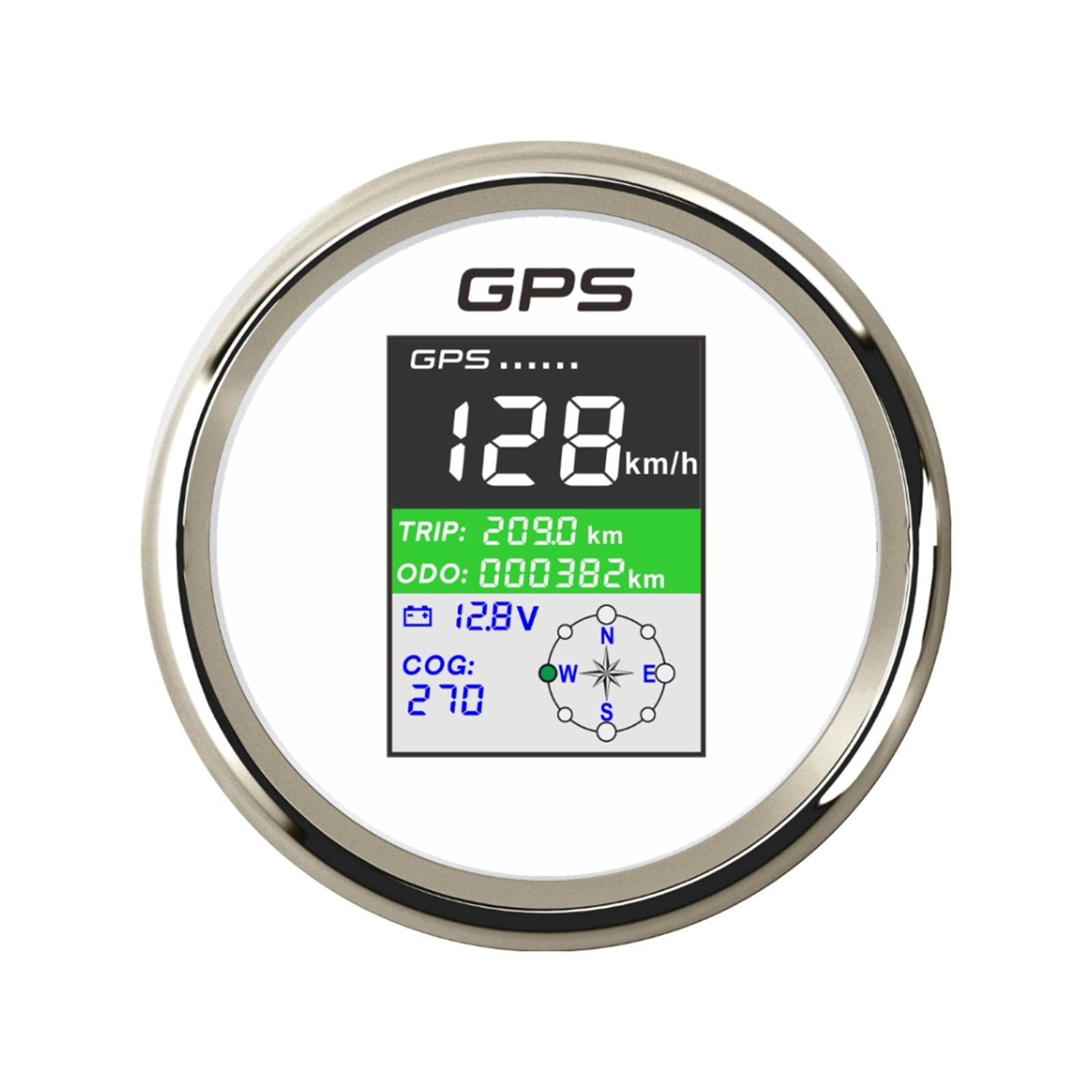Waterproof 85mm Digital GPS Speedometer Odometer 0-999999 Adjustable ...