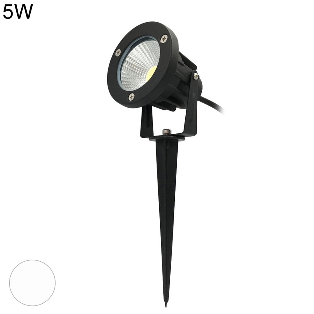 Waterproof AC 220V 3/5W COB LED Spotlight Outdoor Garden Yard Lawn Wall ...