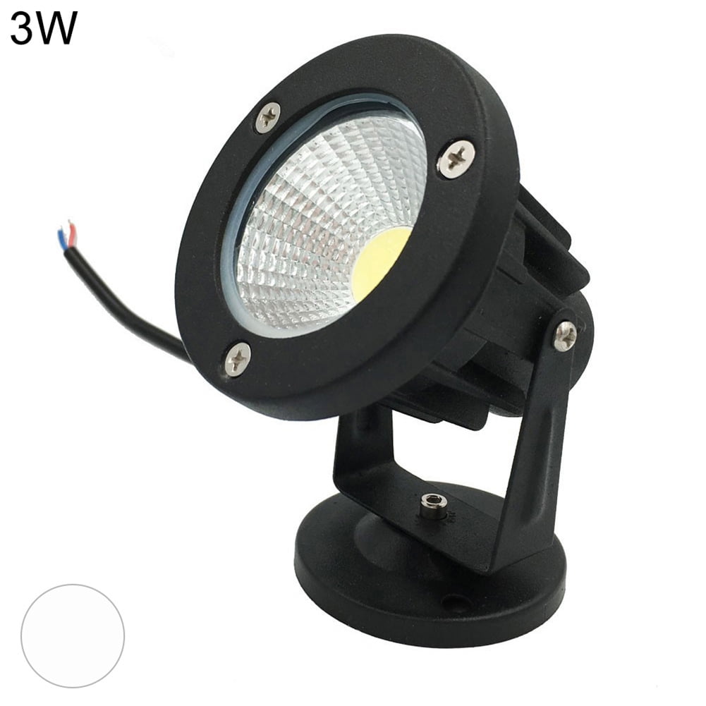 Waterproof AC 220V 3/5W COB LED Spotlight Outdoor Garden Yard Lawn Wall ...