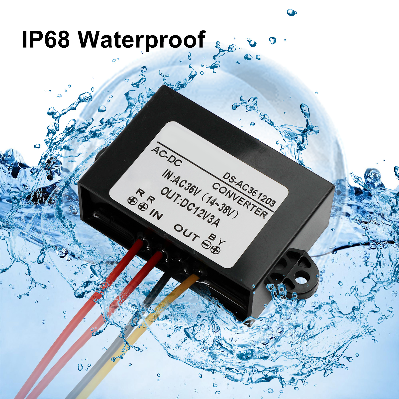 Waterproof AC-DC Converter AC 36V Step Down to DC12V Power Supply Module 3A - Walmart.com
