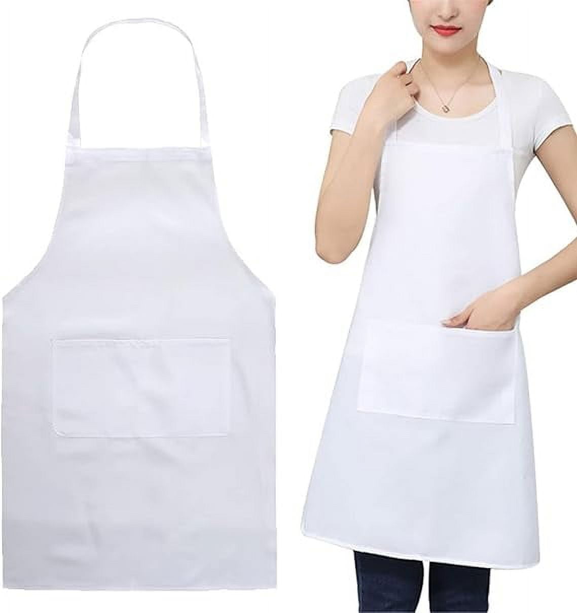 Waterproof Adjustable Apron with 2 Pockets, Professional Cooking Apron ...