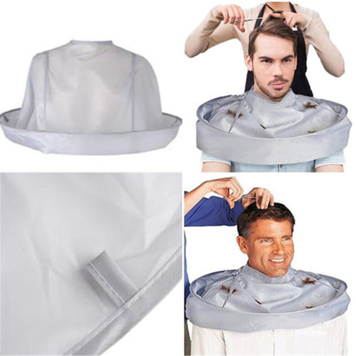 Waterproof Adult Foldable Hair Cutting Cloak Umbrella Cape Home Salon ...