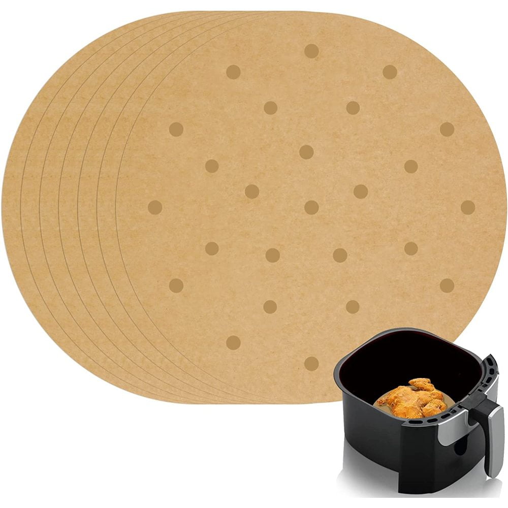 Waterproof Air Fryer Liners, 20 Cm Non Stick Perforated Parchment Paper ...