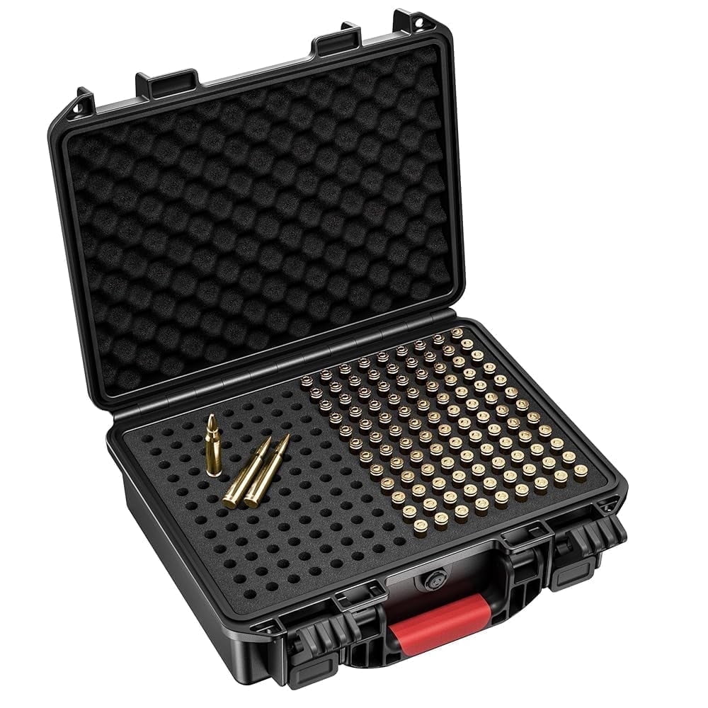 Waterproof Protective Ammunition Case | Secure Locking Storage for 200 ...