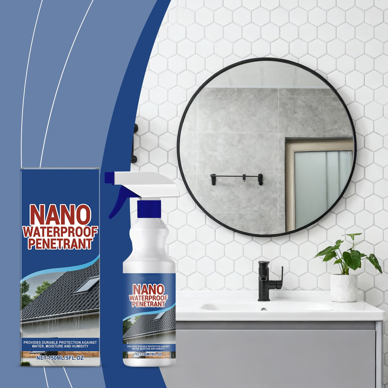 Waterproof And Leak Repair Sealing Spray, Creates A Flexible, Invisible ...