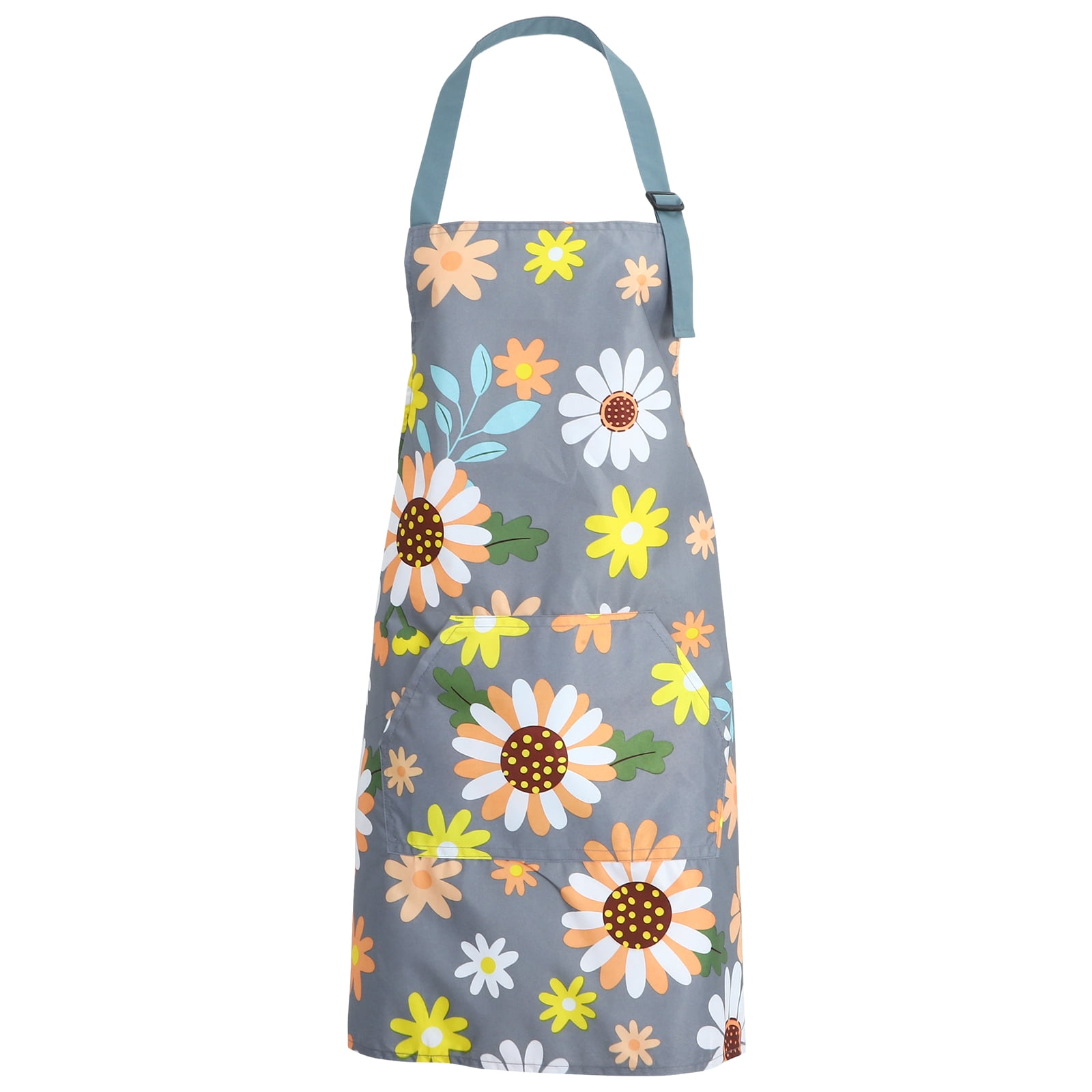 Waterproof Apron Floral Cooking Kitchen Aprons for Women Cute Fashion ...