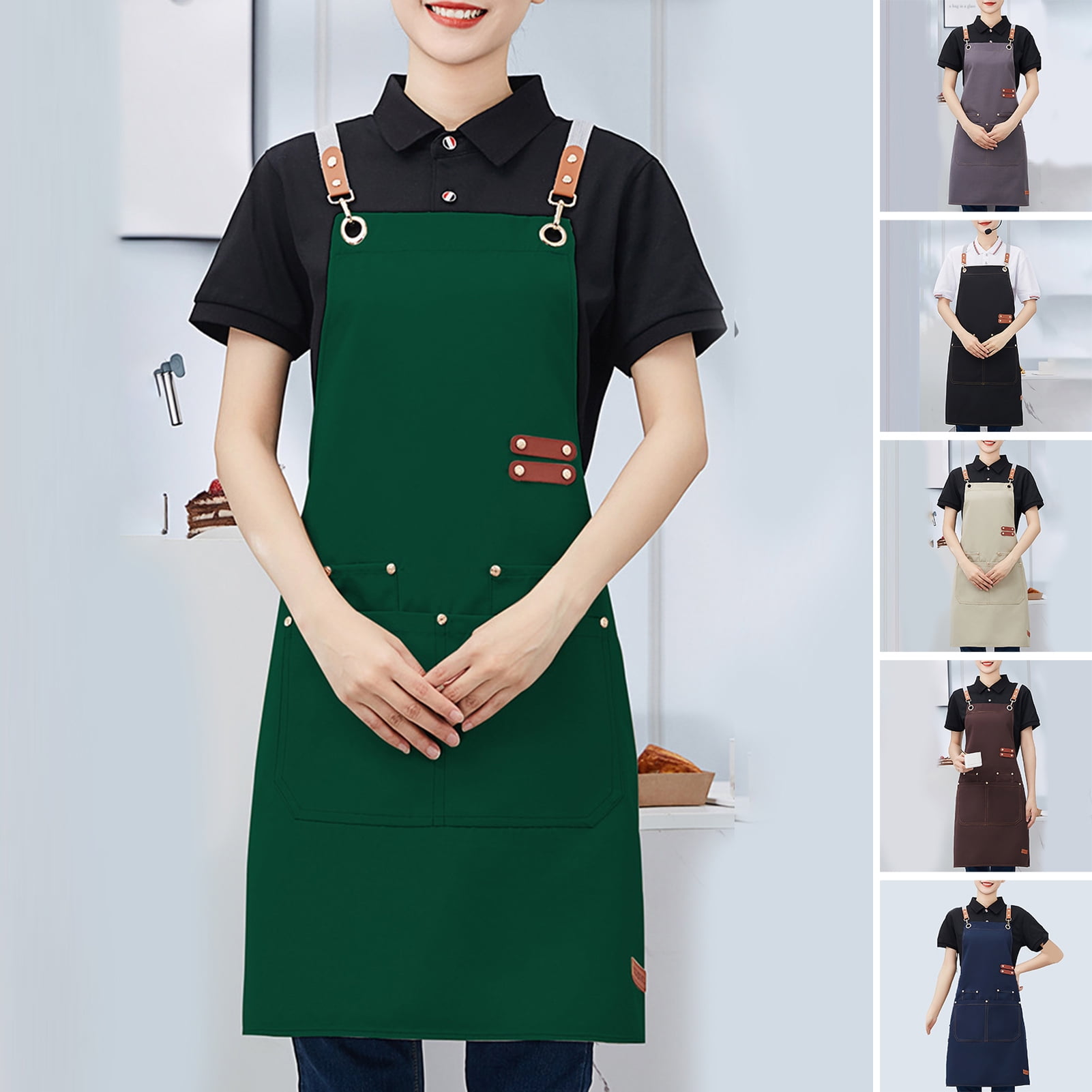Waterproof Apron for Men Women Anti-grease Stainproof Cooking Apron for ...