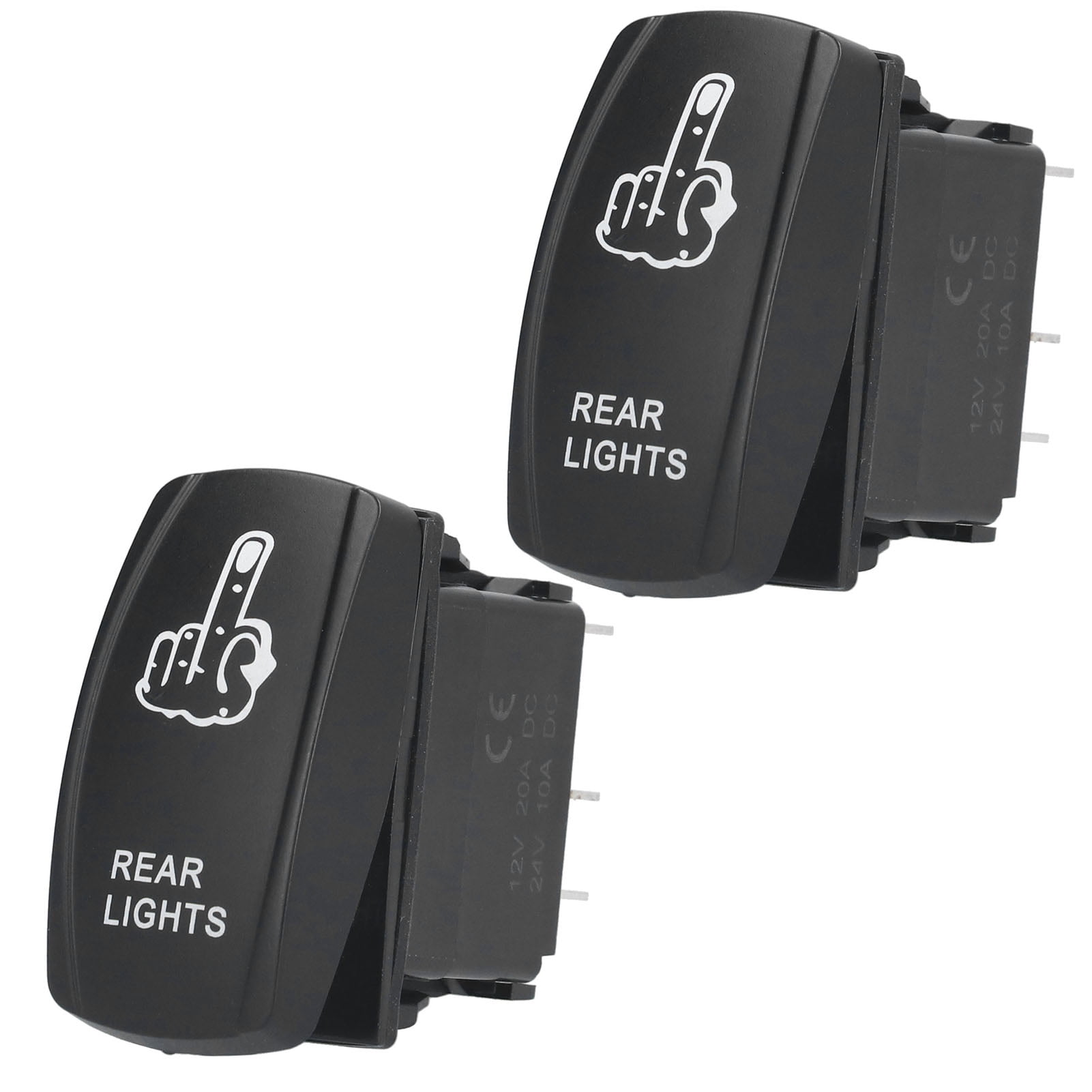 Waterproof Automotive Rocker Switch, 2-Pack 5-Pin ON/Off Toggle Switch ...