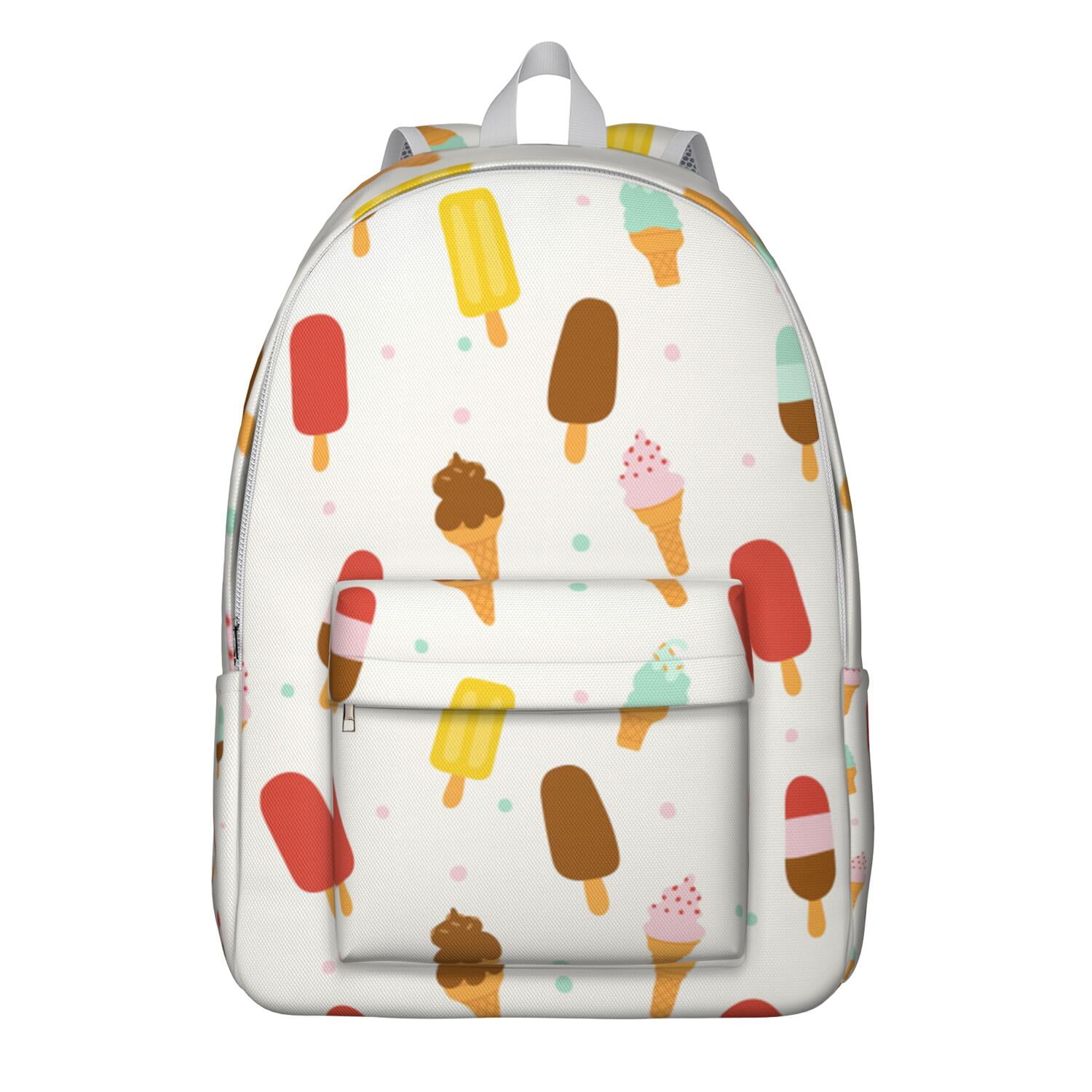 Waterproof Backpack Featuring Ice Cream Cone and Summer Dessert Print ...