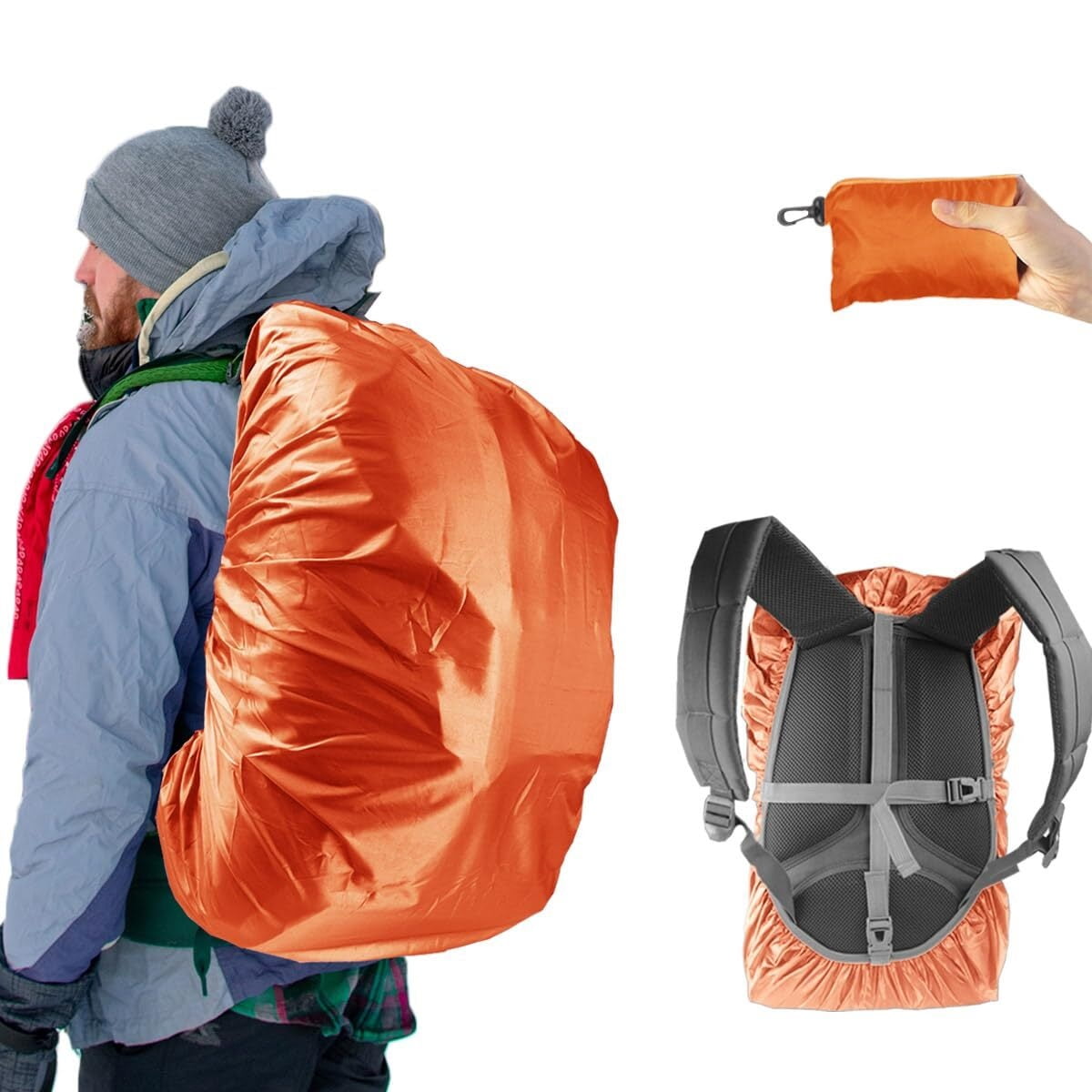 Waterproof Backpack Rain Cover, 8000mm Waterproof Level, Upgraded Ultra ...