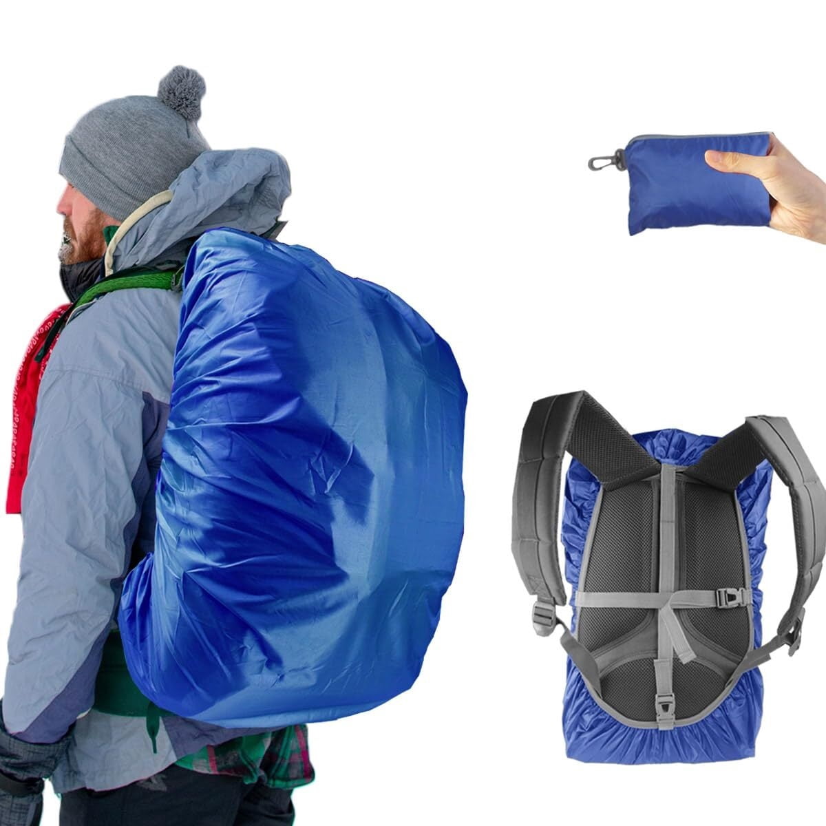 Waterproof Backpack Rain Cover, 8000mm Waterproof Level, Upgraded Ultra ...