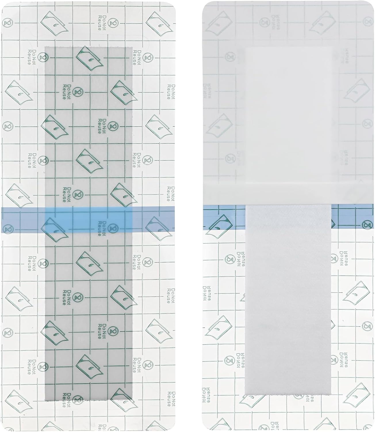 Waterproof Bandages - 4x10" Adhesive Island Dressing, First Aid ...