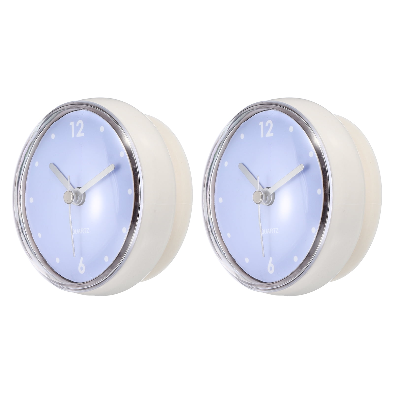 Waterproof Bathroom Clock Battery Operated Wall Clock with White ...