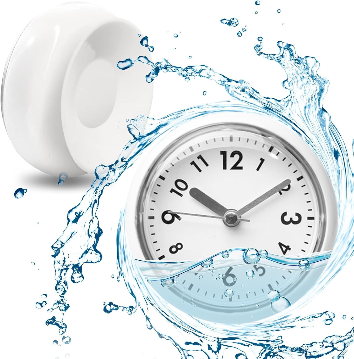 Waterproof Bathroom Mini Shower Clock with Large Suction Cup with Easy ...